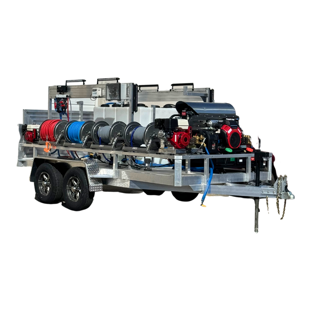 Custom Aluminum Trailers Pressure Washing & Softwash | Mobile Skids